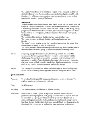 Learning nonviolent conflict resolution skills | PDF