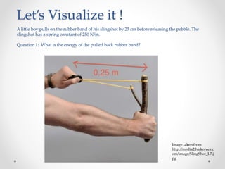 Energy in Simple Harmonic Motion: Pebble and Slingshot | PPT