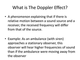 The Doppler Effect: Classroom example! | PPT