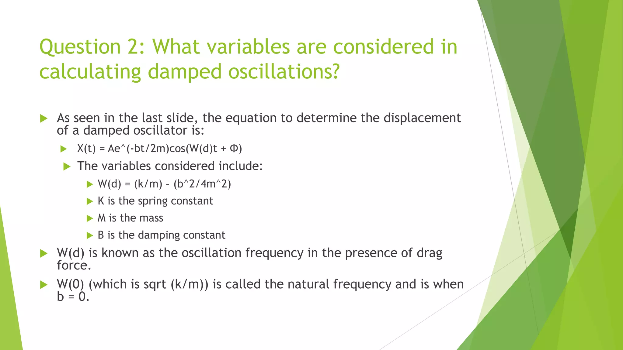 Damped Oscillations | PPTX