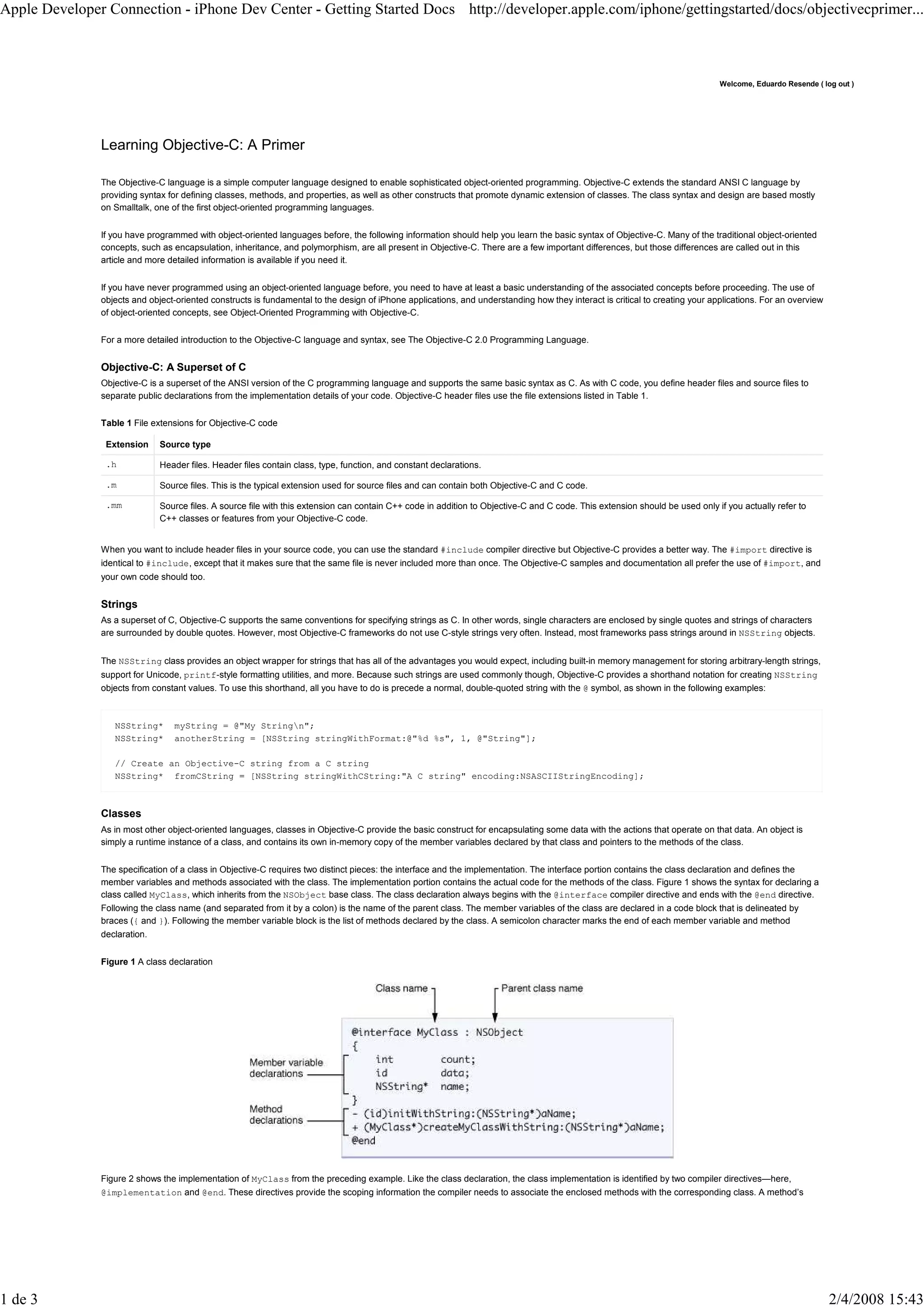 Learning Objective C A Primer | PPT