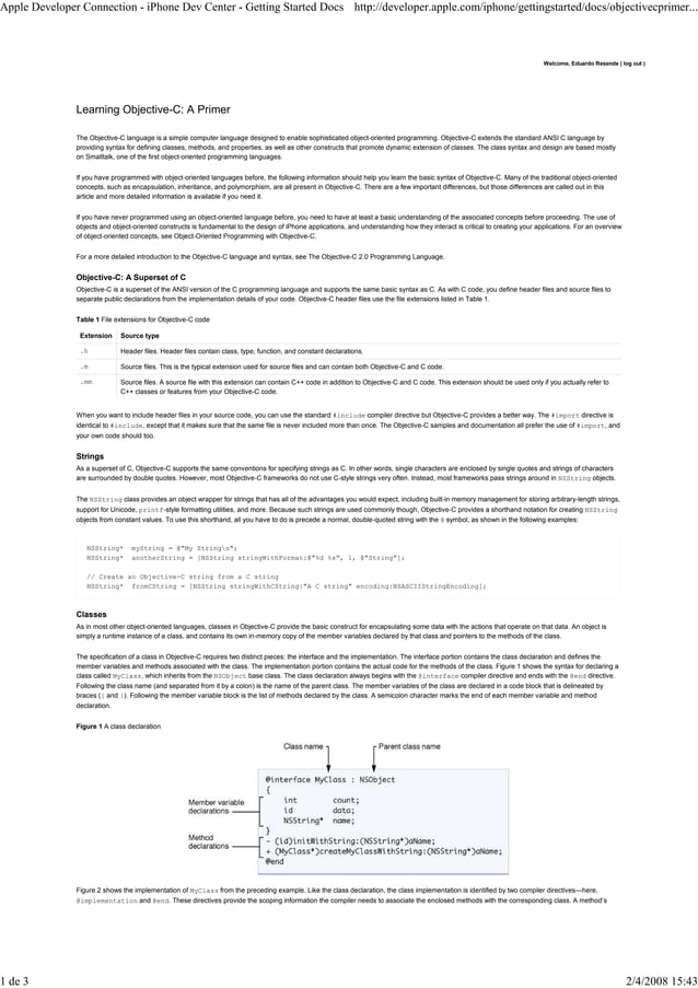 Learning Objective C A Primer | PPT