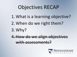 Learning objectives | PPTX