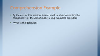 Learning objectives | PPTX