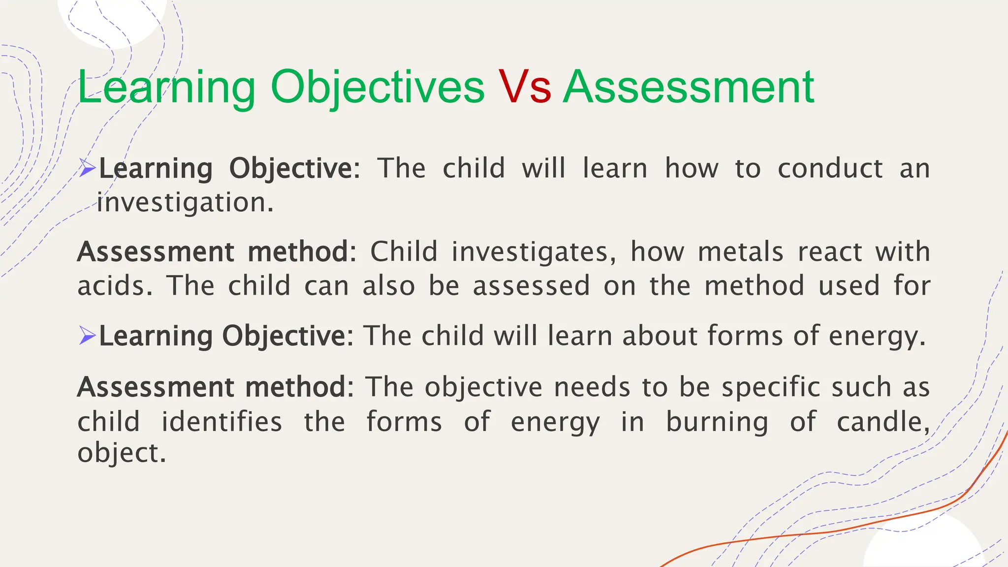 learning objectives.pptx | Educational Assessment | Education