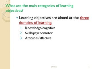 Learning objectives.drjma | PPT | Free Download