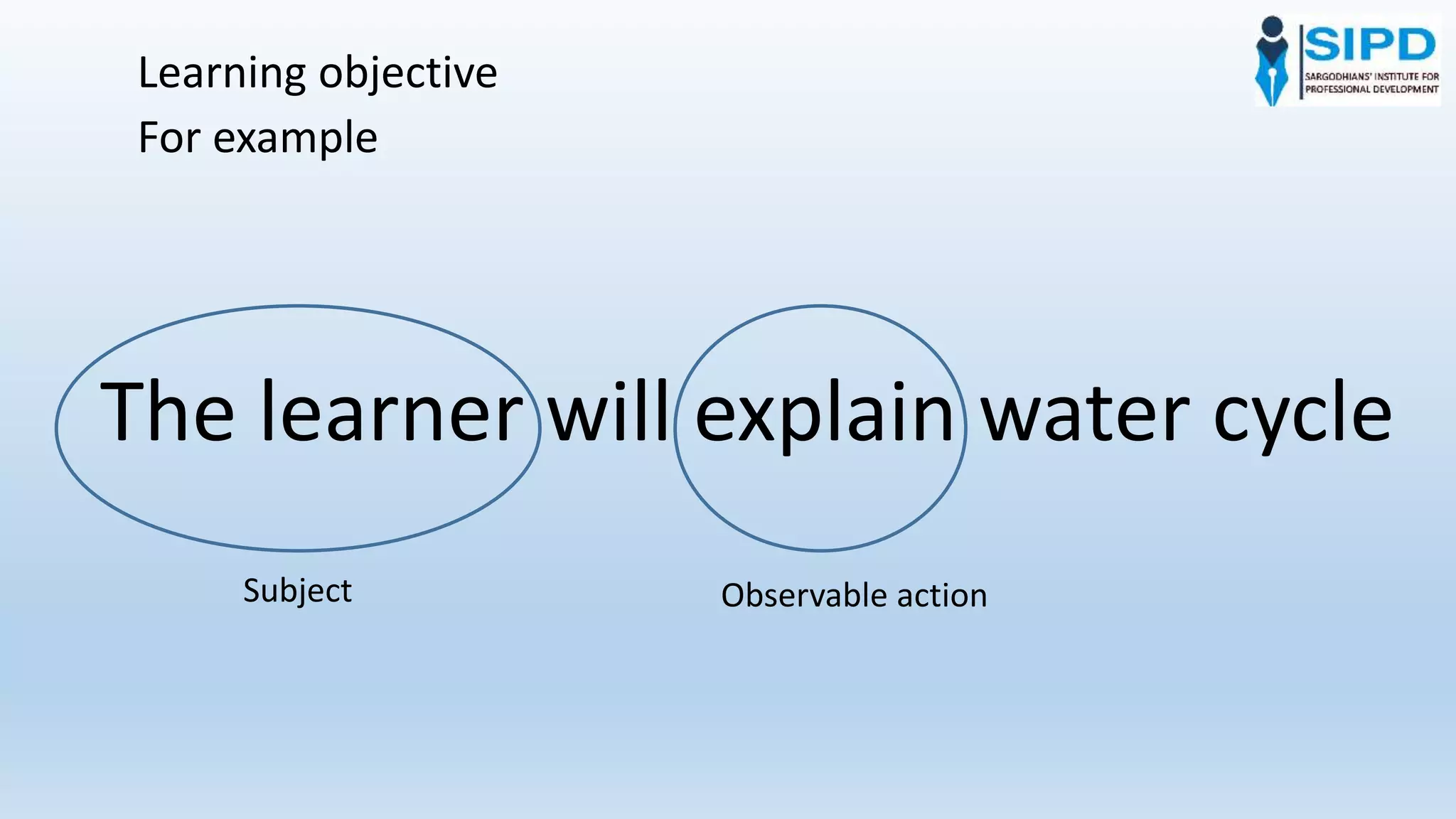 Set Clear Learning Objectives | PPT