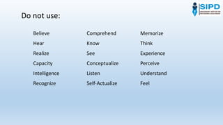 Set Clear Learning Objectives | PPT