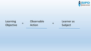 Set Clear Learning Objectives | PPT