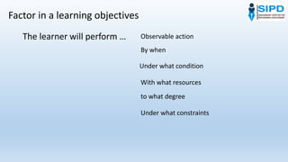 Set Clear Learning Objectives | PPT