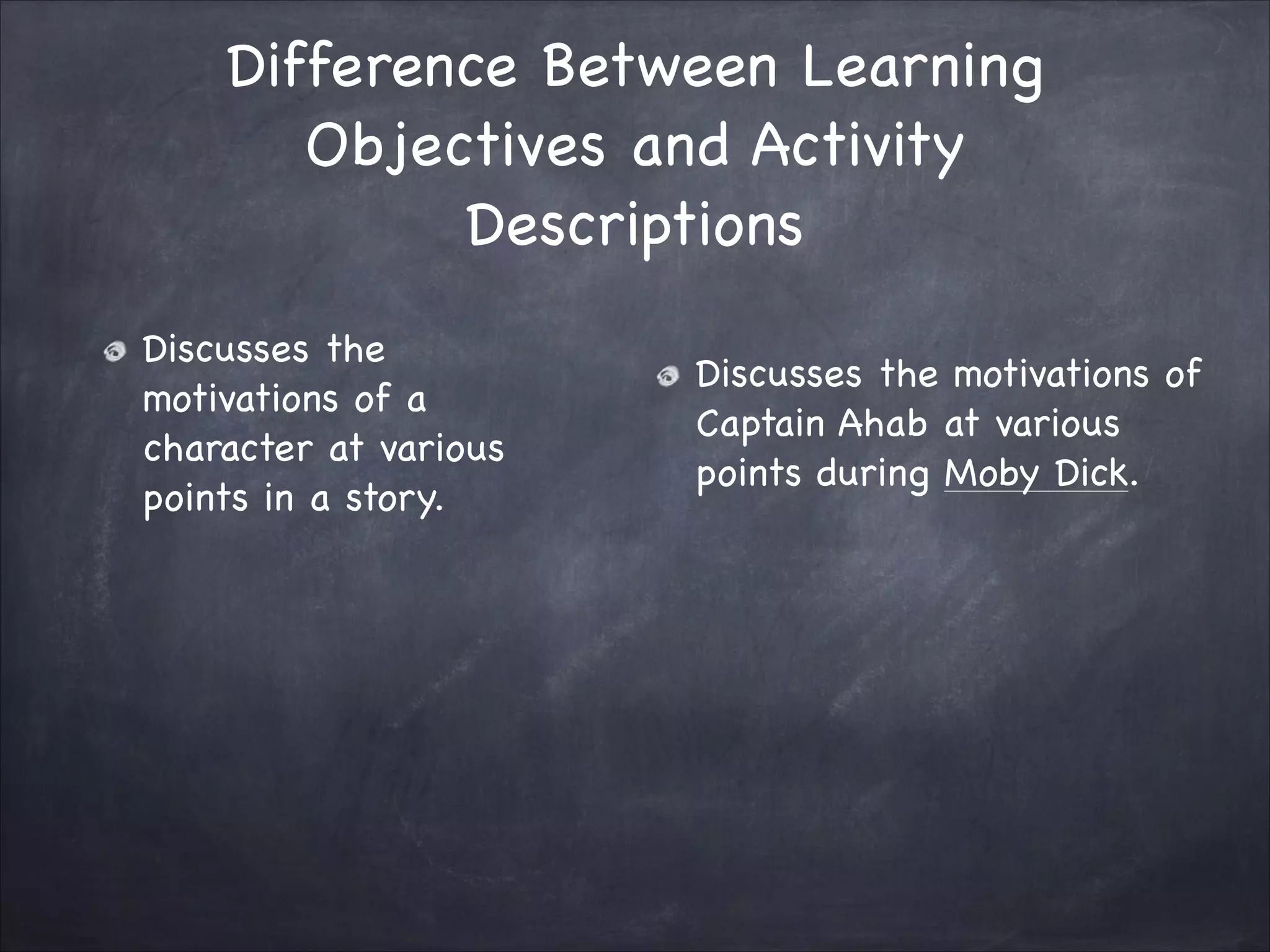 Learning objectives power point | PPT
