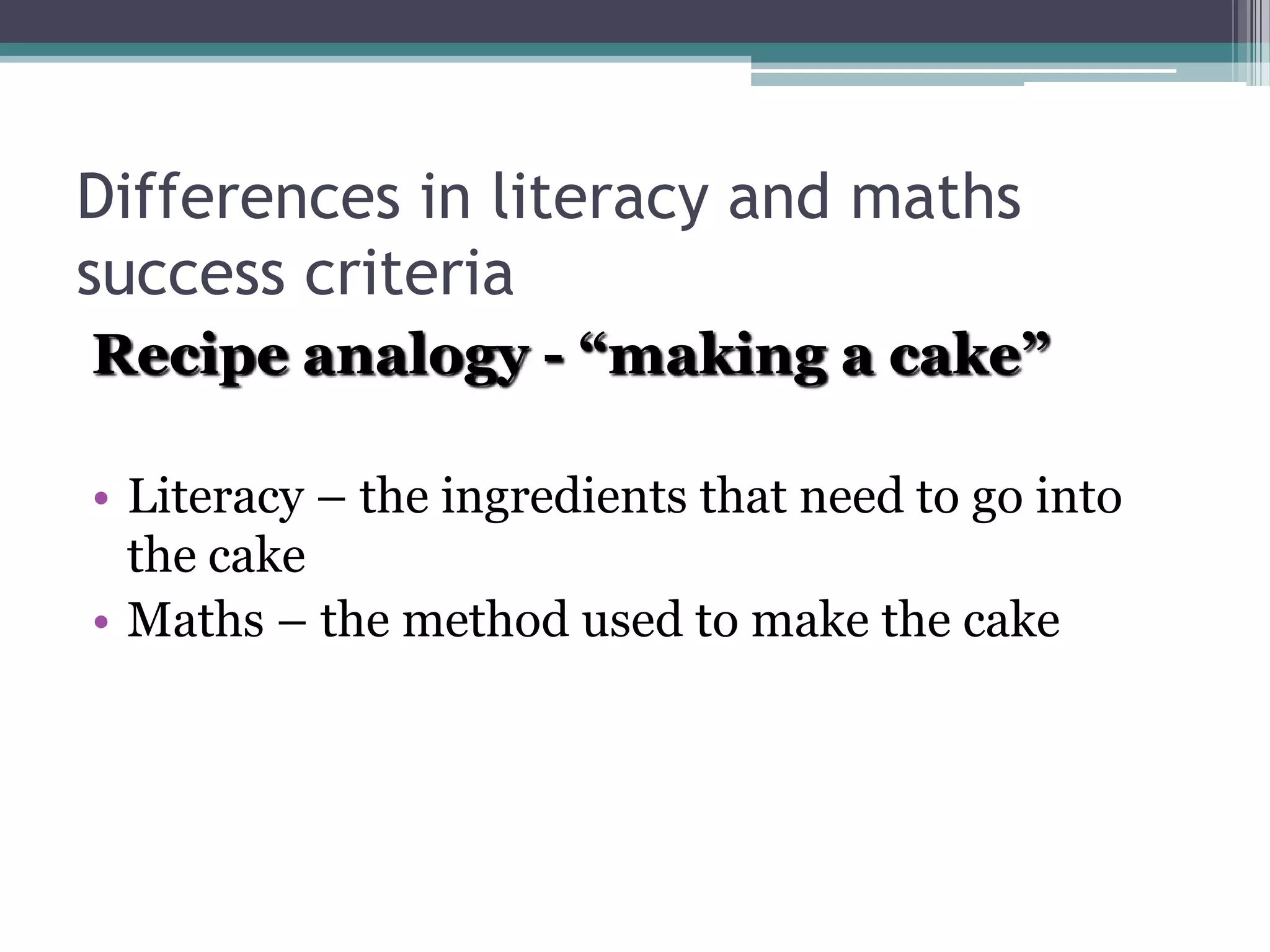 Learning objectives & success criteria inset | PPTX