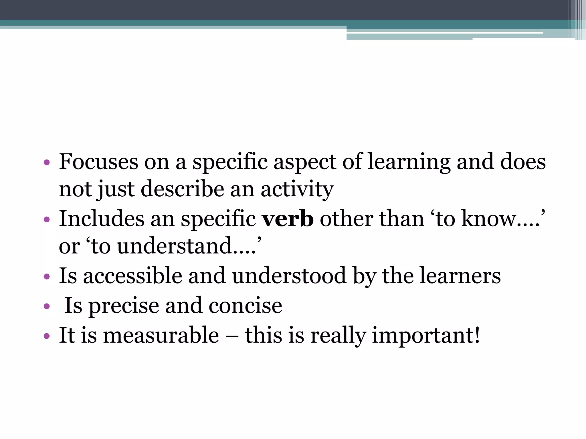 Learning objectives & success criteria inset | PPTX