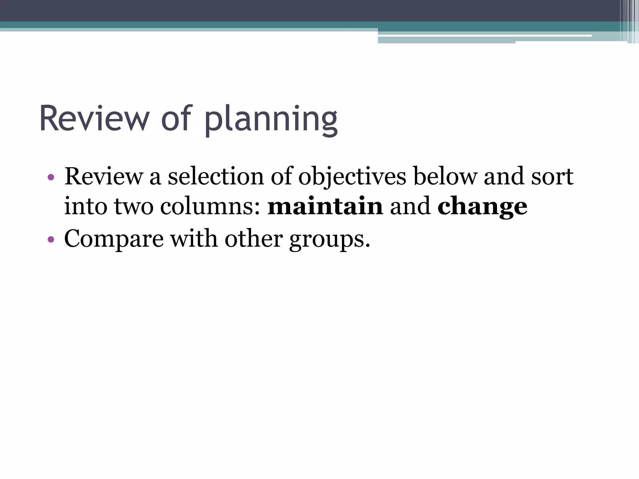 Learning objectives & success criteria inset | PPTX