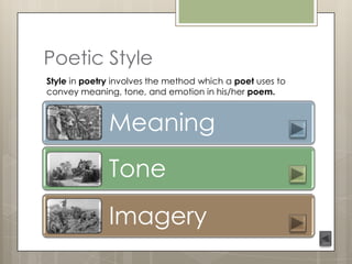 Learning Object: Analysing and Understanding the Poetry of WWI | PPTX