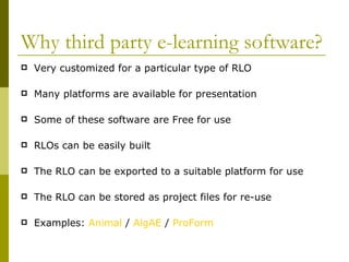 Reusable Learning Objects: Designing and Archiving | PPT | Web ...