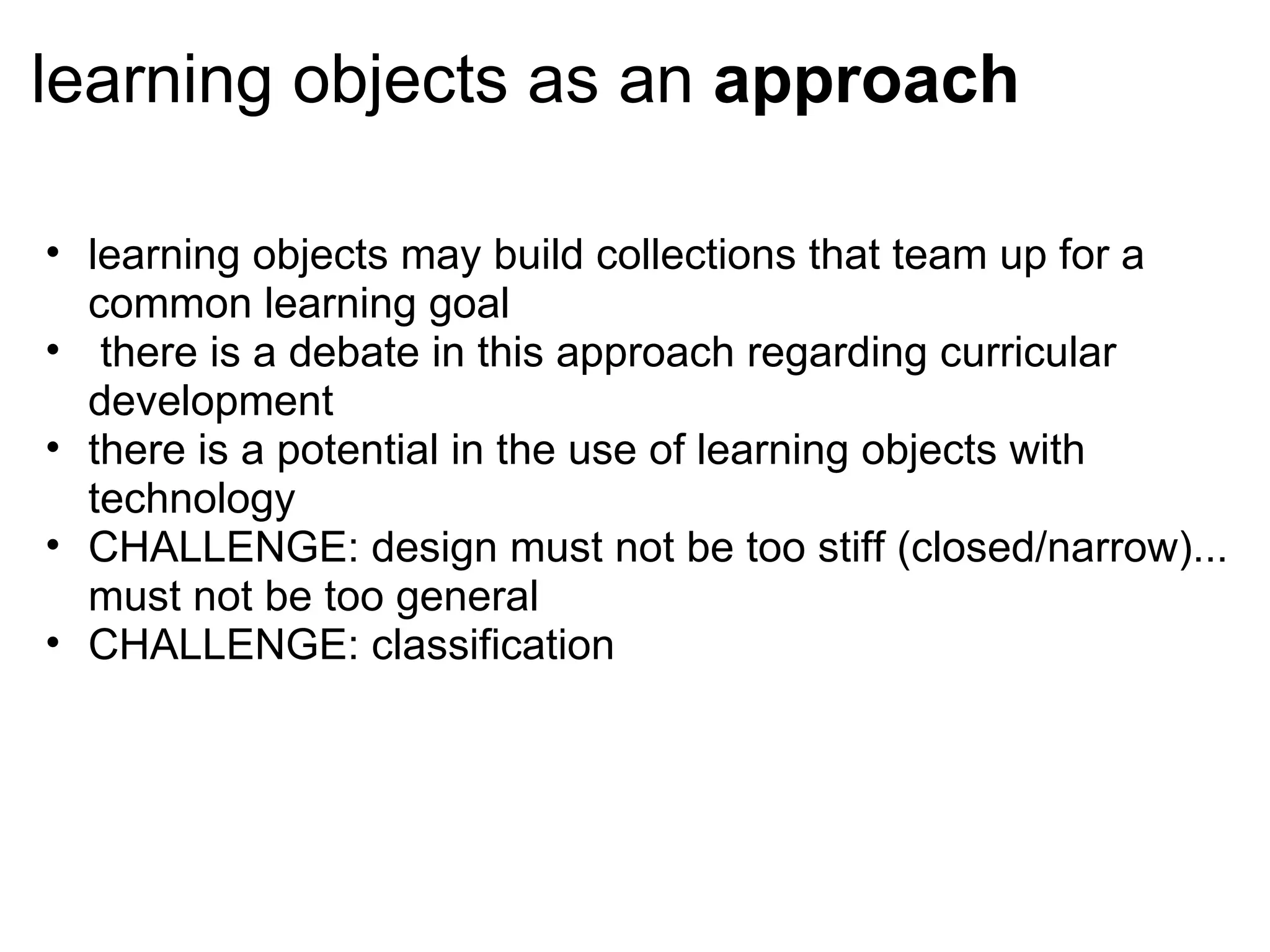 Learning objects in e-learning environments_wo | PPT