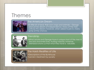 Learning Object: Text Analysis, Of Mice and Men | PPTX