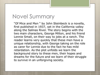 Learning Object: Text Analysis, Of Mice and Men | PPT