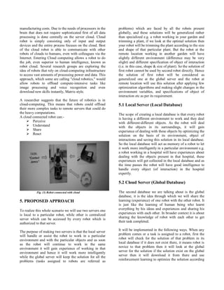 Learning of robots by using & sharing the cloud computing techniques | PDF