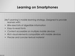 Learning on smartphones | PPT