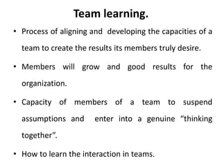 Learning organisation | PPTX | Education