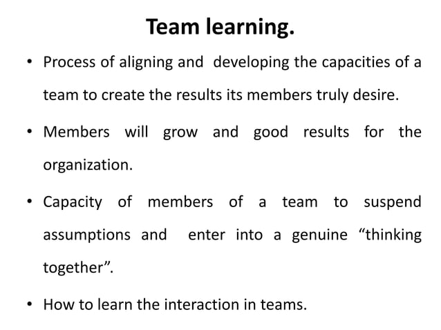 Learning organisation | PPTX | Education