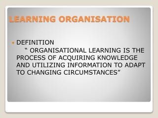 Learning organisation | PPT