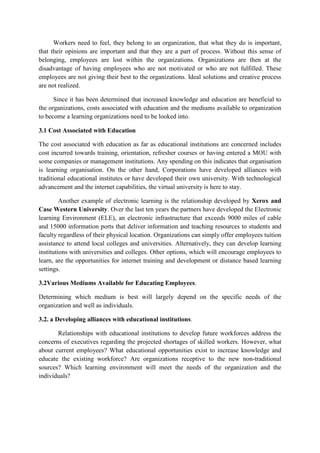 Learning organisation and employee development | PDF