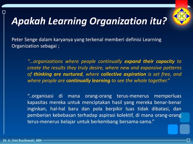 Learning organization | PPT