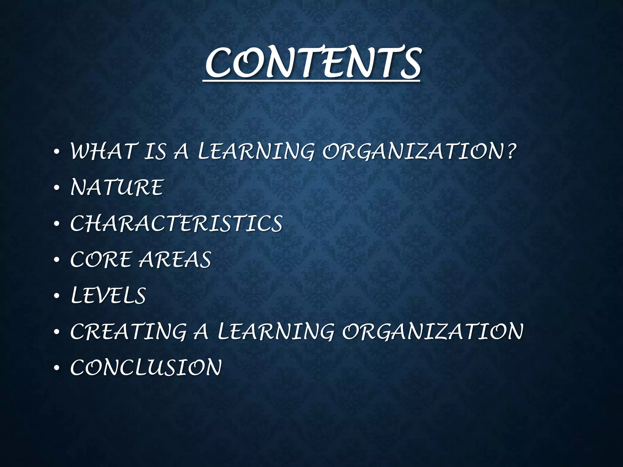 Learning organization | PPTX