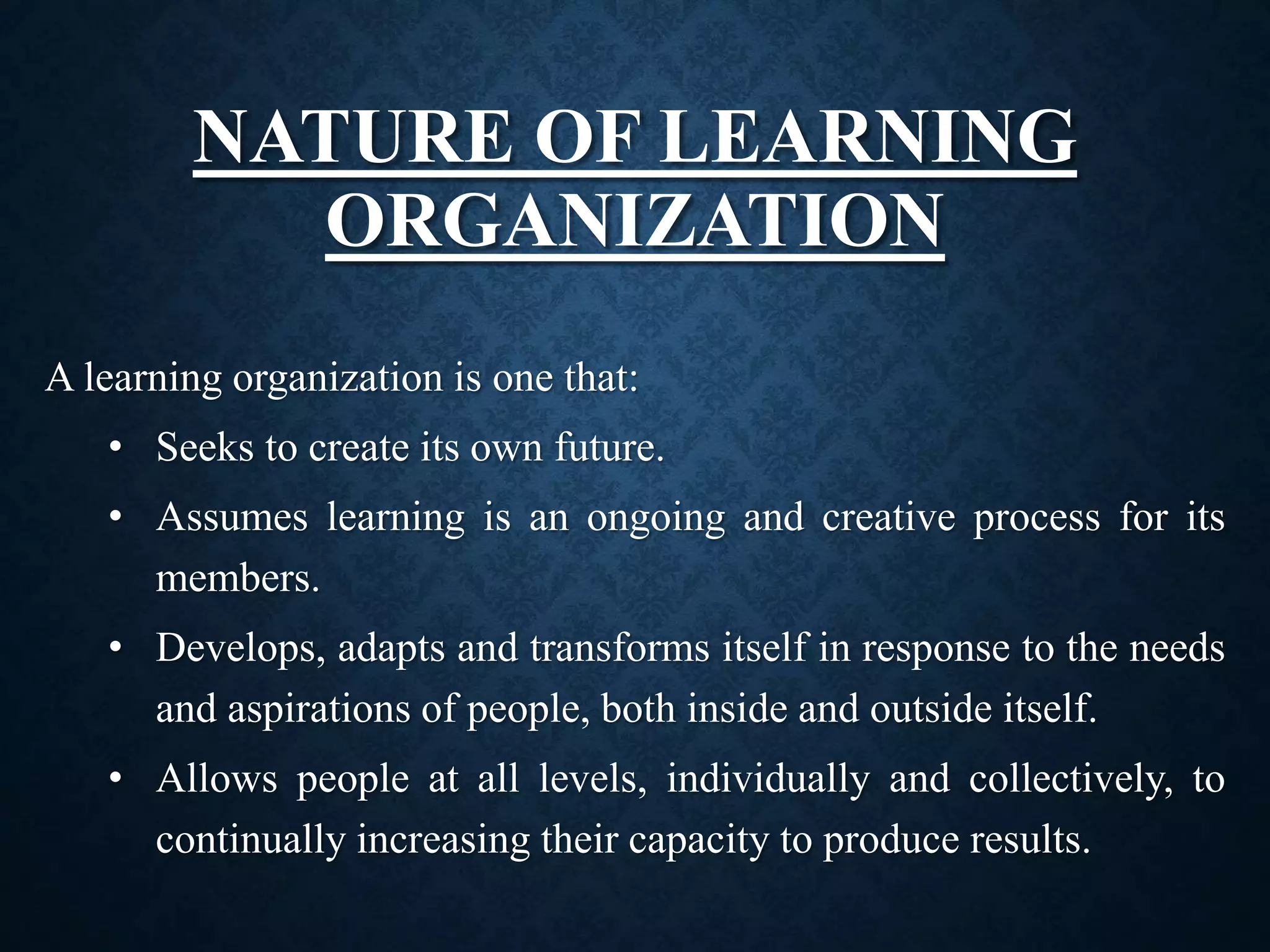 Learning organization | PPTX