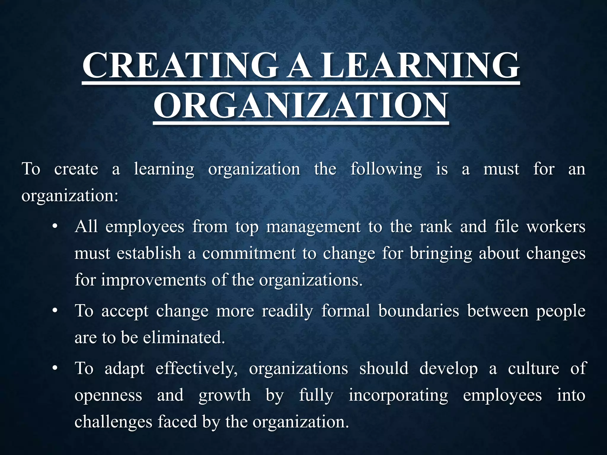 Learning organization | PPTX