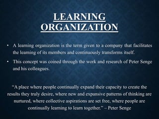 Learning organization | PPTX