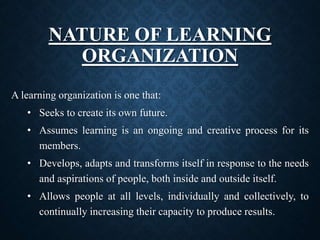 Learning organization | PPTX