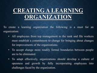 Learning organization | PPTX
