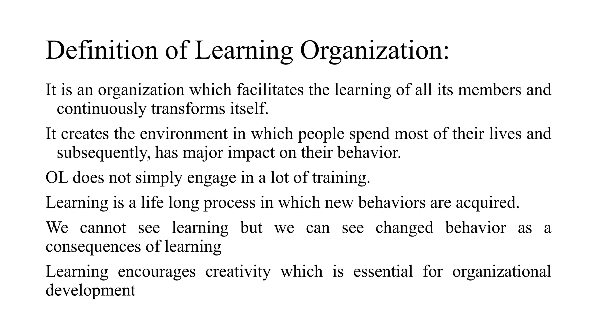 Learning organization | PPTX