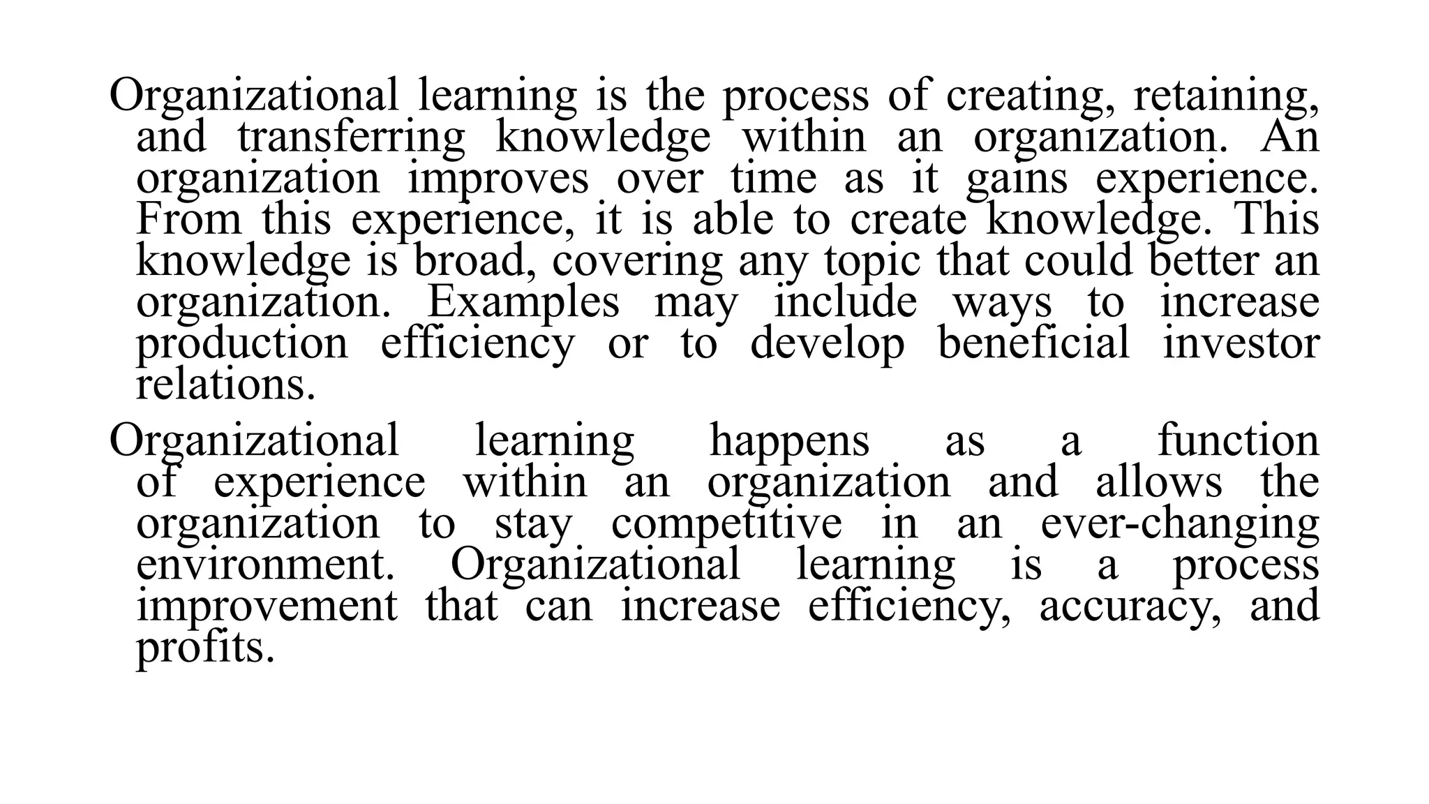 Learning organization | PPTX