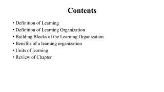 Learning organization | PPTX