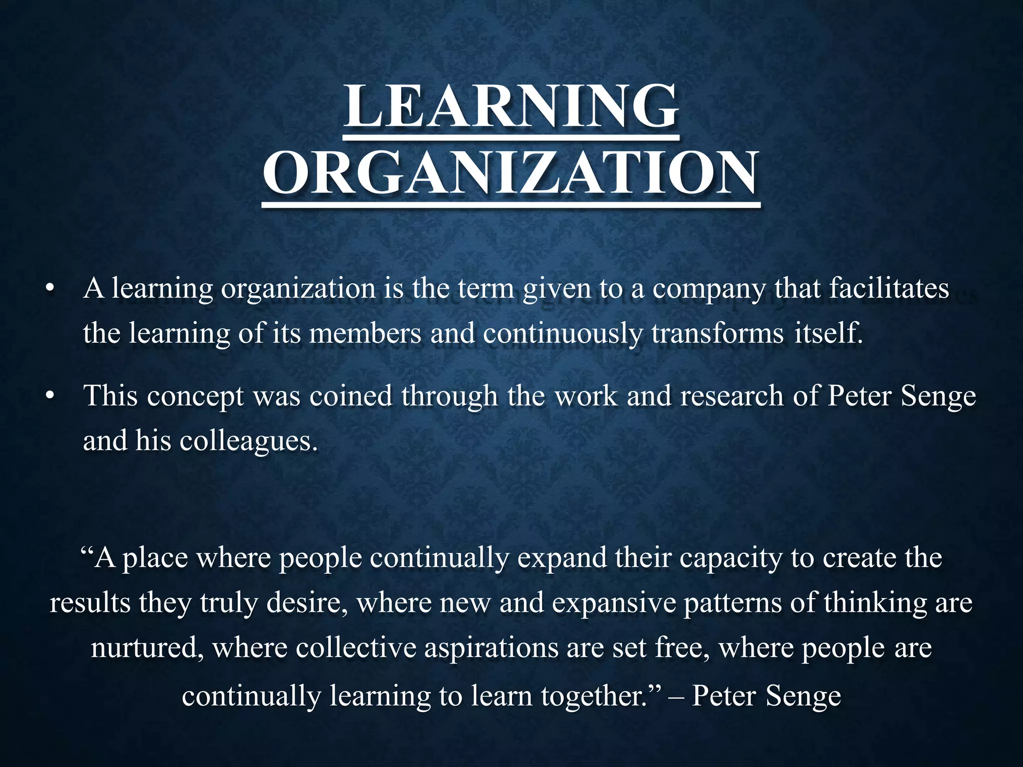 Learning organization | PPT