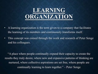 Learning organization | PPT