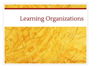 LEARNING ORGANIZATION, MEANING , TYPES, FEATURES | PDF