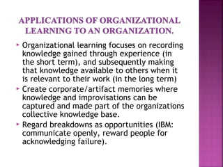 Learning organization and change management power point | PPT