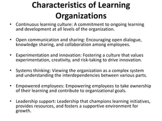 Understanding Learning Organizations pdf | PPT