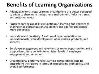 Understanding Learning Organizations pdf | PPT