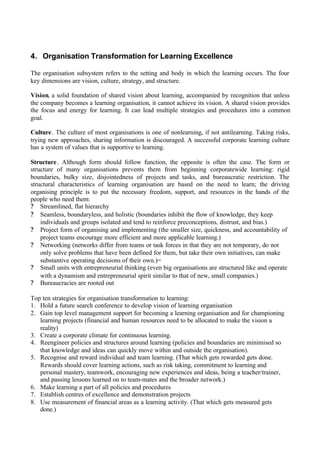Learning organization summary | PDF