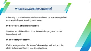 Learning outcome | PPTX