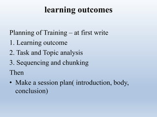 Learning outcome use in teaching and learning | PPTX
