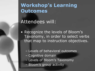 Learning outcomes | PPTX