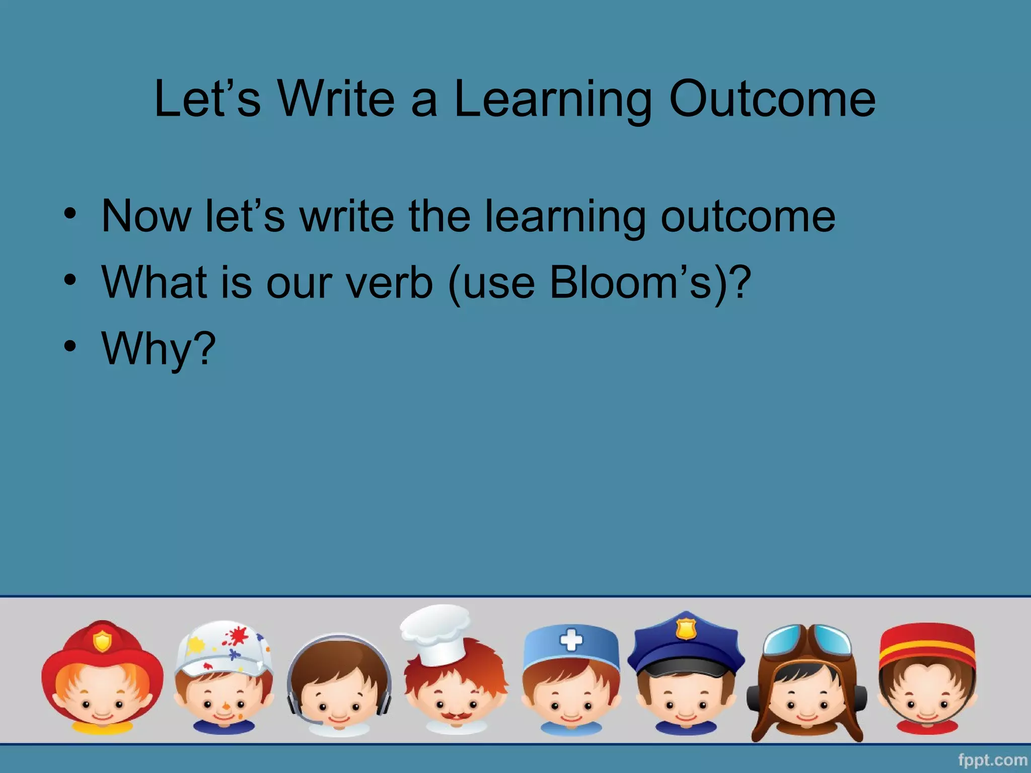 Learning outcomes | PPT